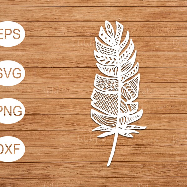 Zentangle Feather - Etsy