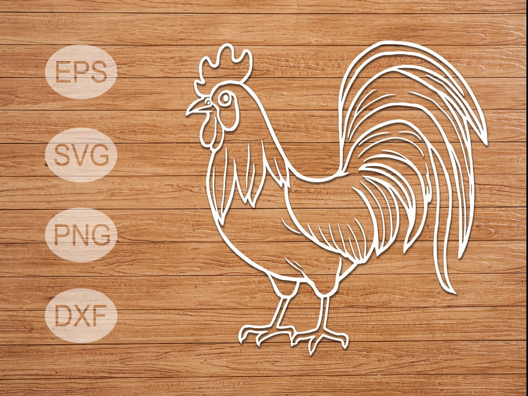 Rooster Svg, Rooster Clipart, Farm Life, Vector, Cut File, Svg, Eps ...