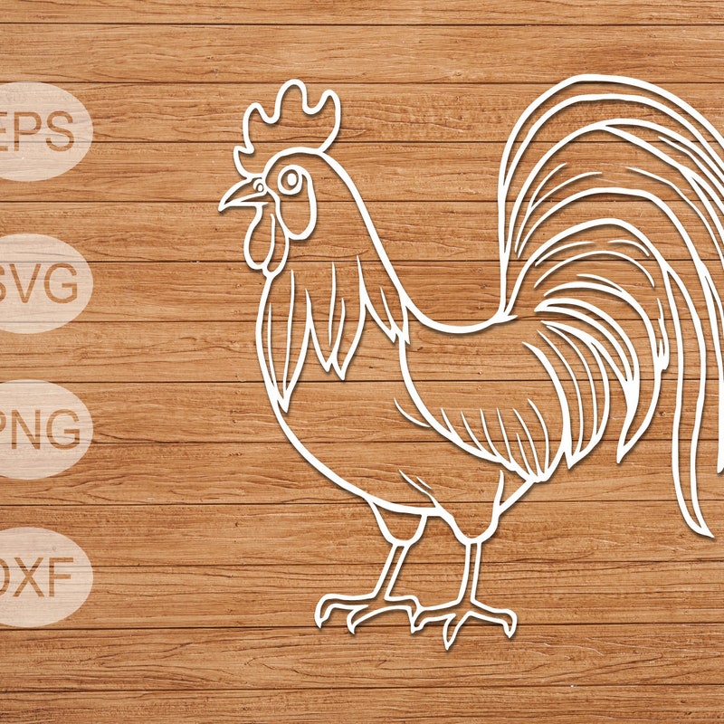 Rooster Svg - Etsy