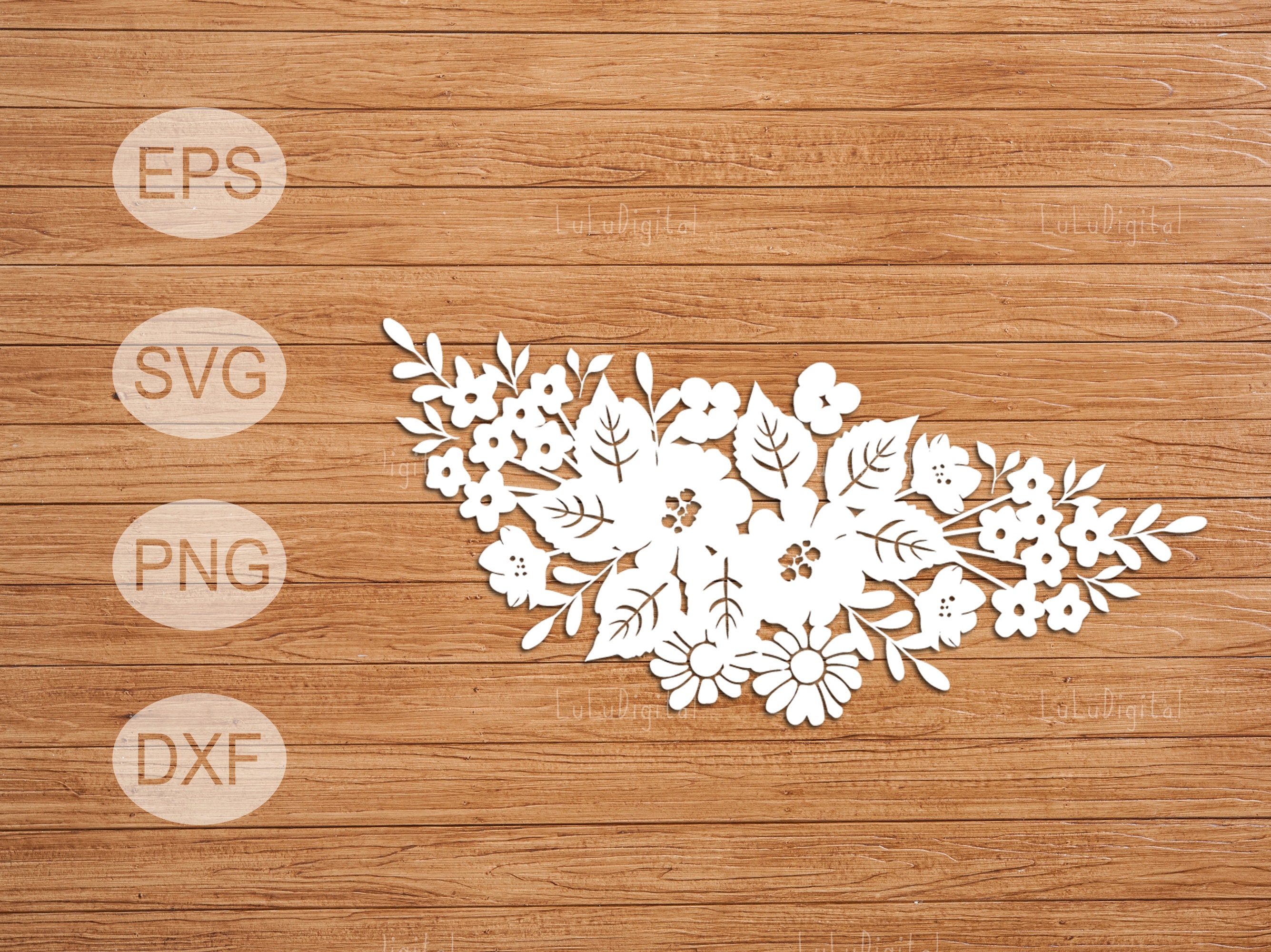 Flower Bouquet Svg, Floral Svg, Flower Svg, Bouquet Svg, Svg Files for ...
