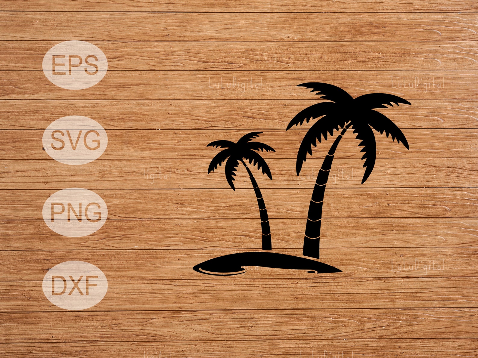 Palm Tree Svg, Palm Trees, Palm Trees Svg, Hawaii Silhouette, Hawaiian ...