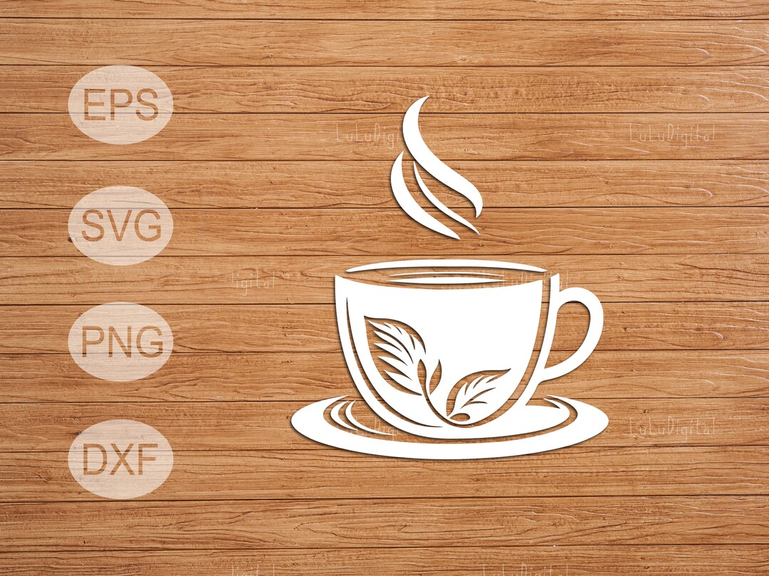 Tea Mug, Tea Cup, Tea Svg, Cut File, Svg, Png, Eps, Dxf, Instant ...