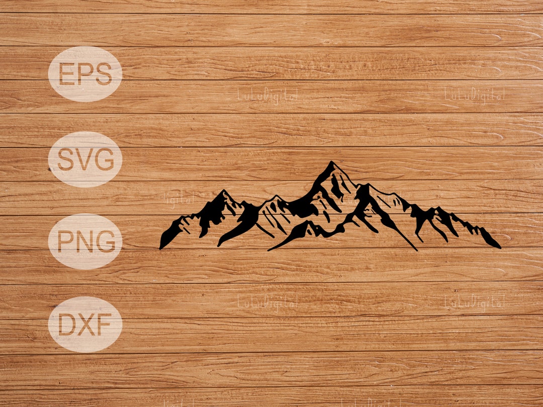 Mountain Range, Mountain Range Svg, Svg Files for Cricut, Mountains Svg ...