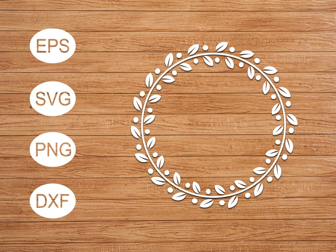 Decorative Wreath / Svg Png Eps Dxf - Etsy
