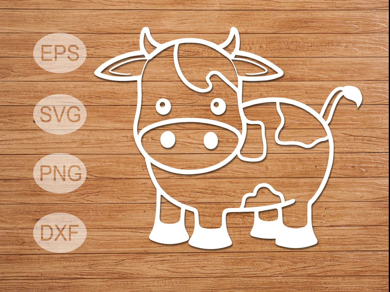 Cute Cow, Baby Cow, Spotted Cow, Vector, Cartoon, Svg, Eps, Dxf, Png ...