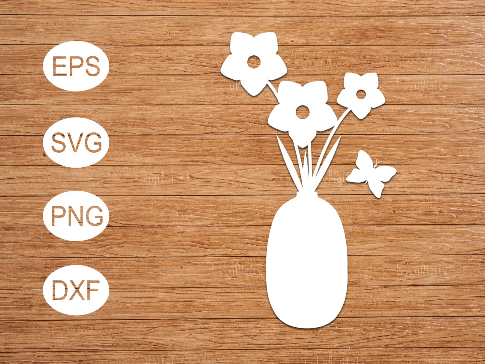 Vase of Flowers / Svg Png Eps Dxf - Etsy