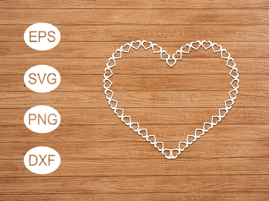Heart Frame / Svg, Png, Eps, Dxf - Etsy