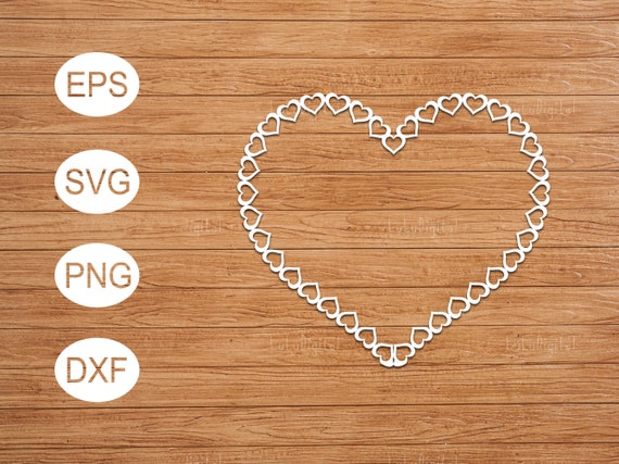 Heart Frame / Svg Png Eps Dxf | Etsy