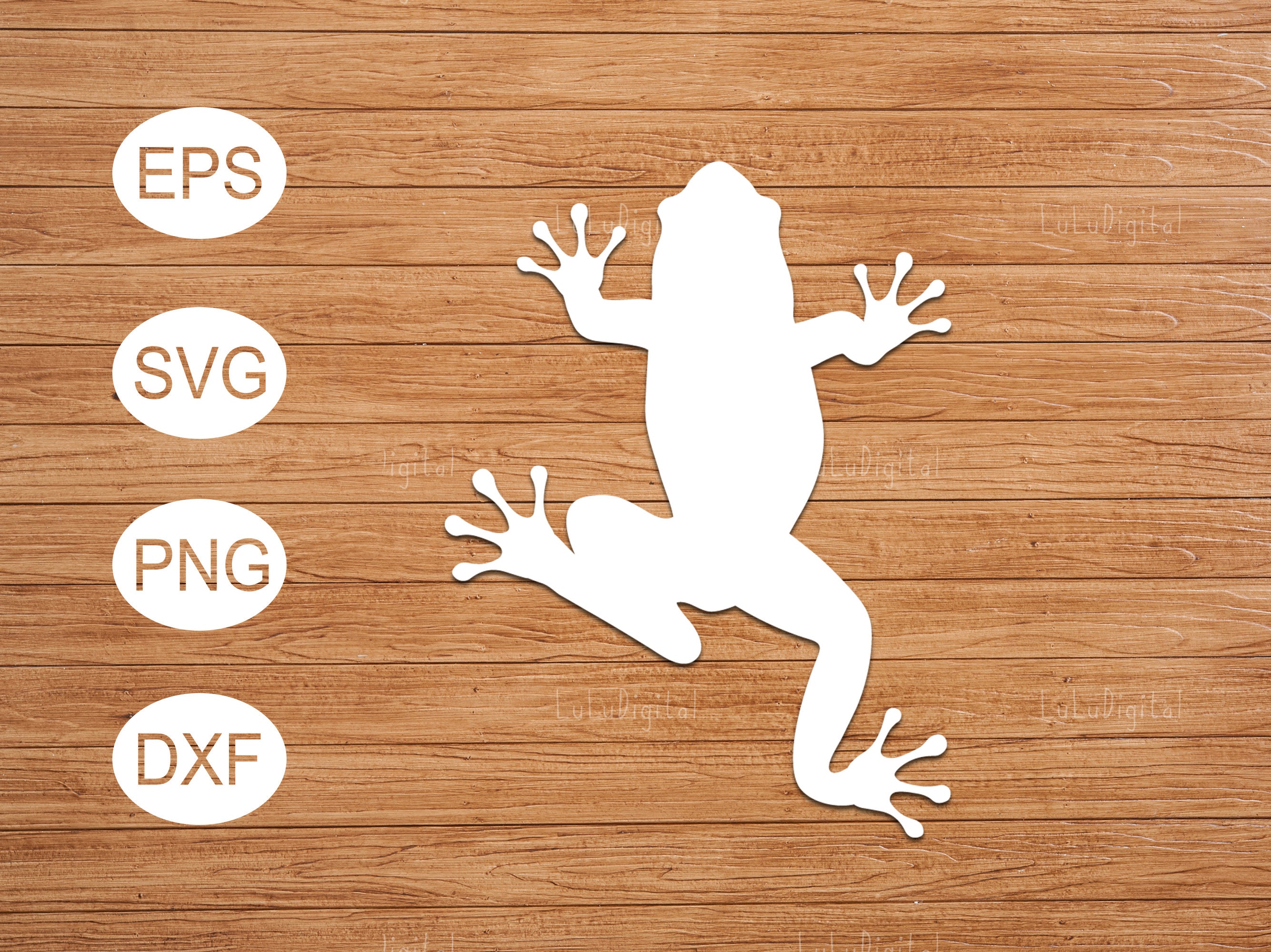 Silhouette of Frog / Svg Files for Cricut, Frog Cut File / Svg, Png ...