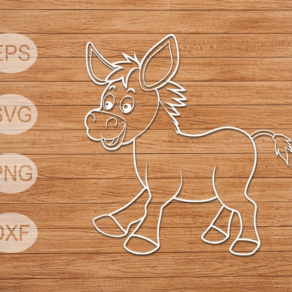 Donkey Svg - Etsy