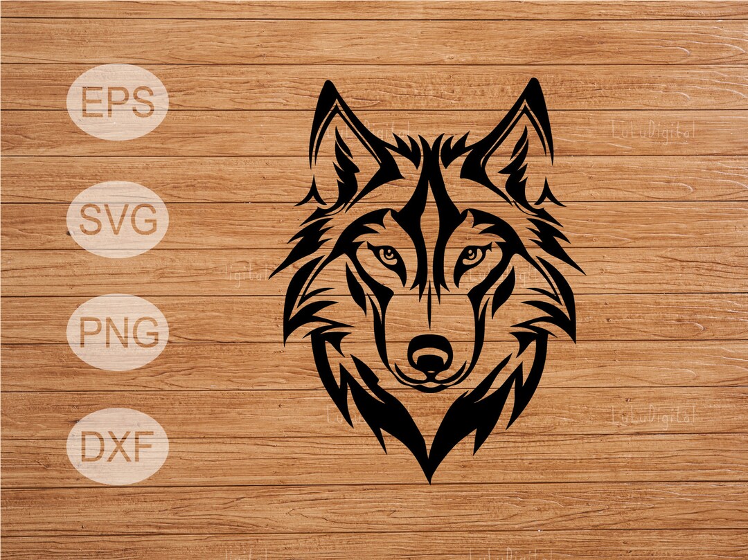 Digital Wolf Cricut, Diy Wolf Art, Wolf Cutout, Wolf Decor, Arctic Wolf ...