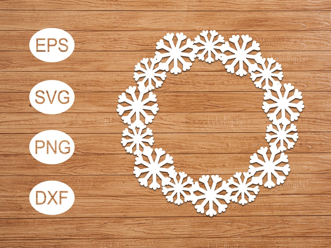 Corona de nieve / svg, png, eps, dxf - Etsy España