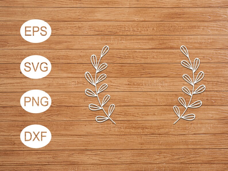 Laurel Leaves Svg Laurel Leaf Laurel Wreath Svg Monogram - Etsy