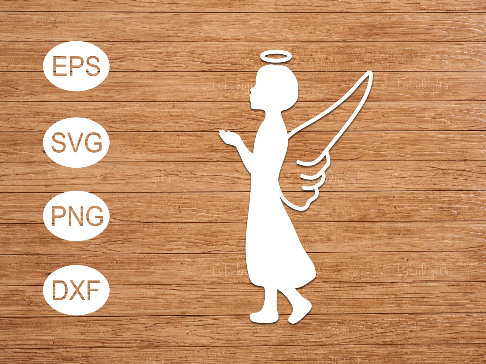 Christmas Angel Svg / Guardian Angel Svg / Christmas Art / Svg, Png ...