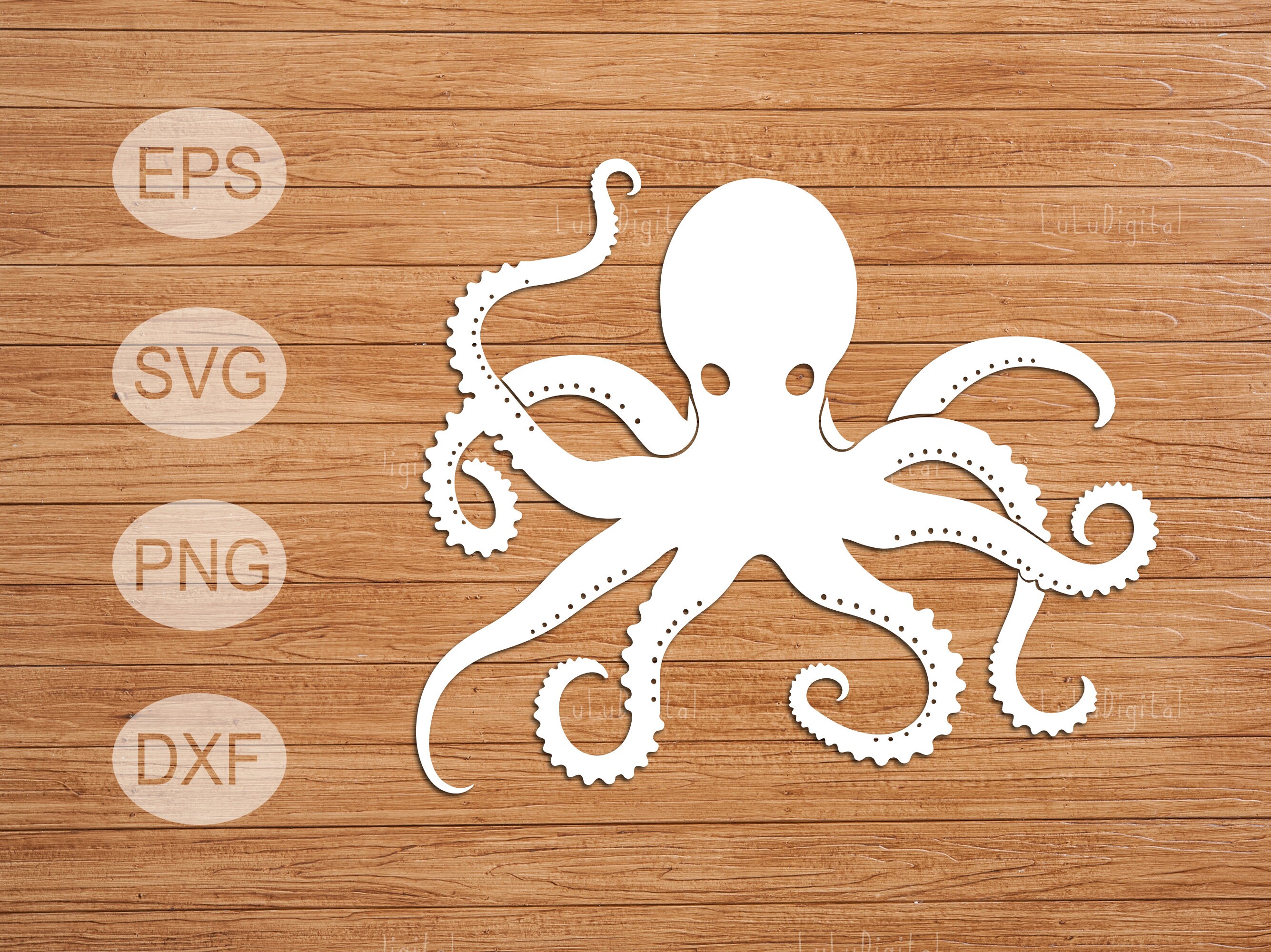 Octopus Svg, Octopus Silhouette, Ocean Theme Svg, Digital Download - Etsy