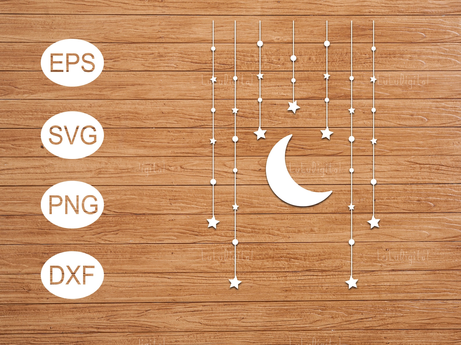 Moon and Stars Svg, Stars Svg, Lune, Celestial Svg, Star Svg, Cut File ...