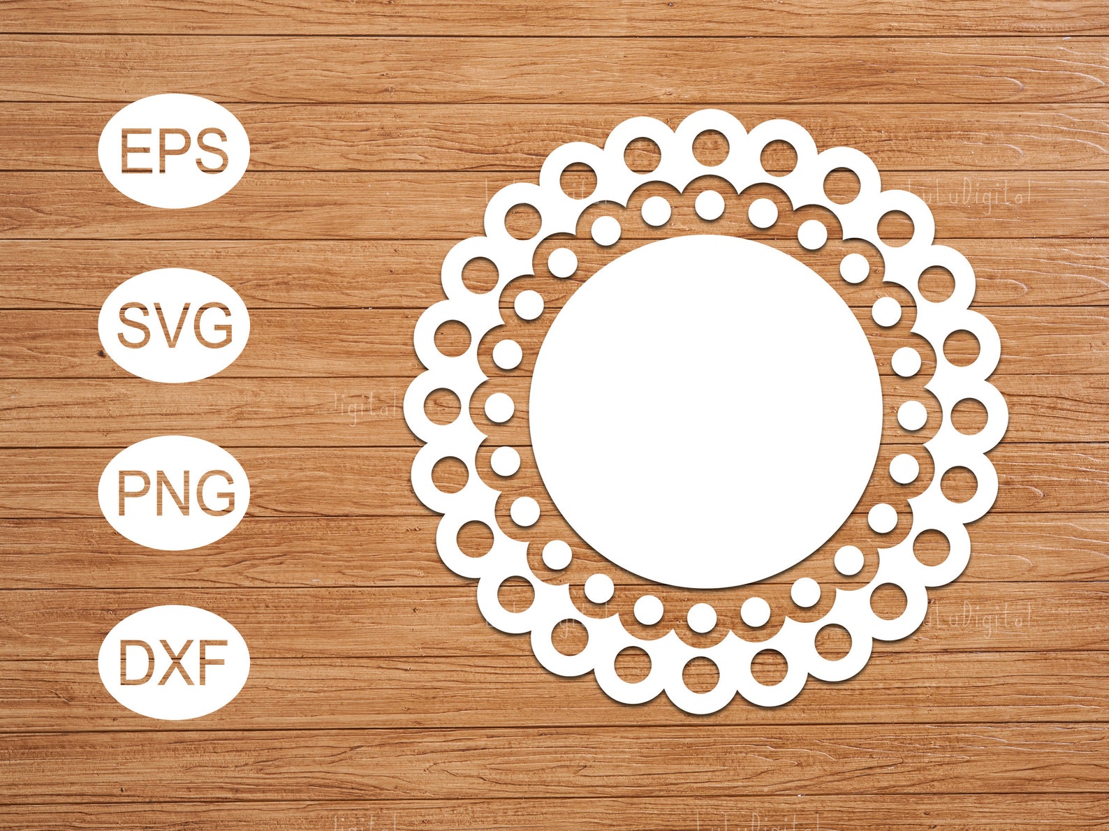 Dotted Round Frame Svg Polka Dot Dotted Frame Svg Cut File - Etsy