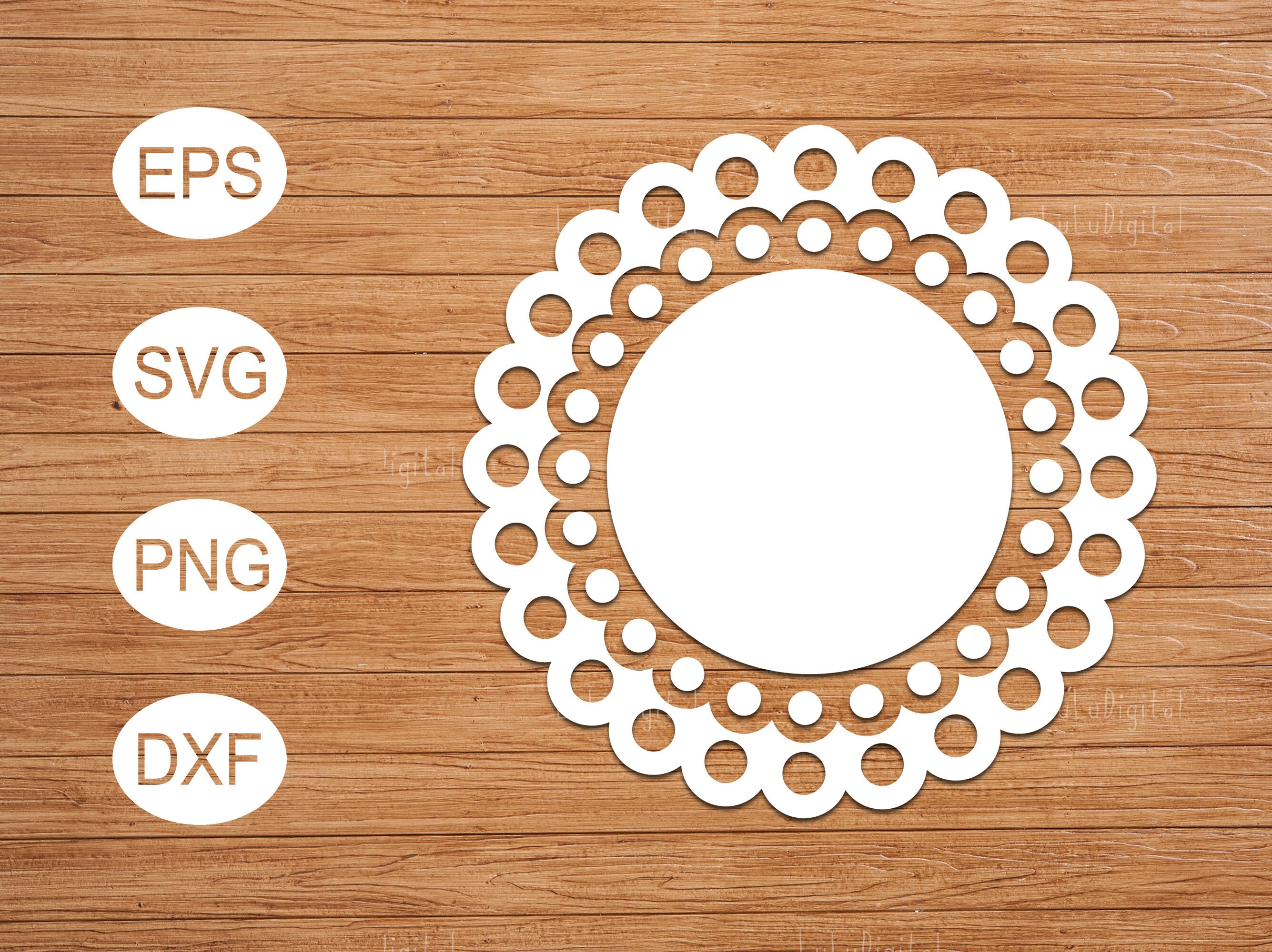 Dotted Round Frame Svg Polka Dot Dotted Frame Svg Cut File - Etsy