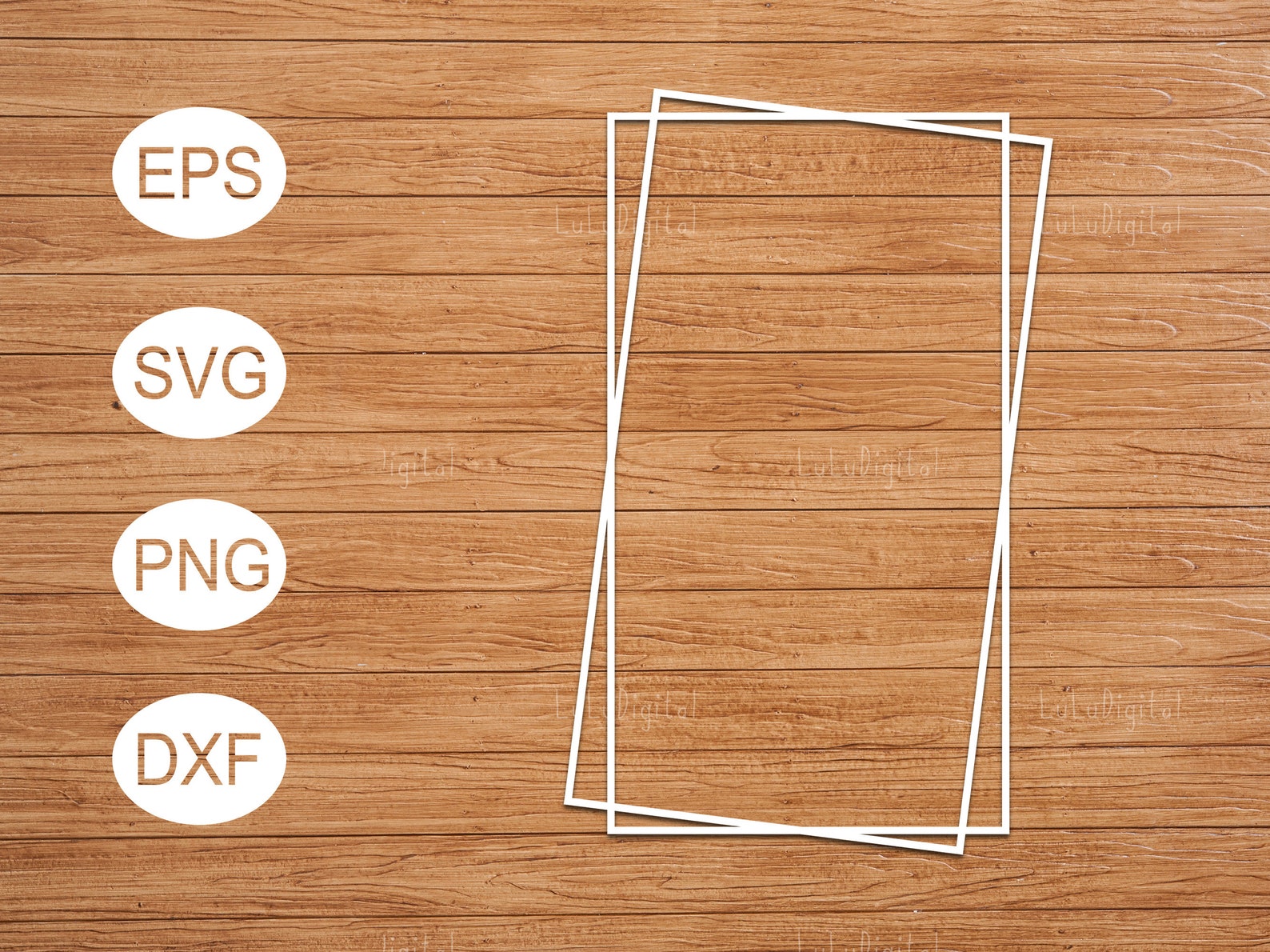 Rectangle Frame / Svg Png Eps Dxf - Etsy Ireland