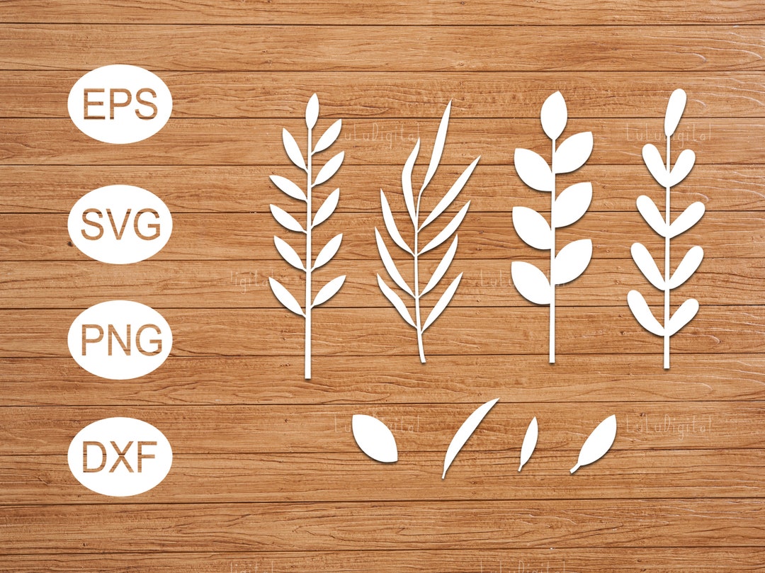 Leaves/ Plants/ Svg, Png, Eps, Dxf - Etsy