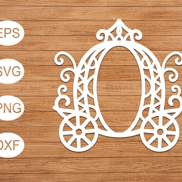 Cinderella Carriage Vector - Etsy