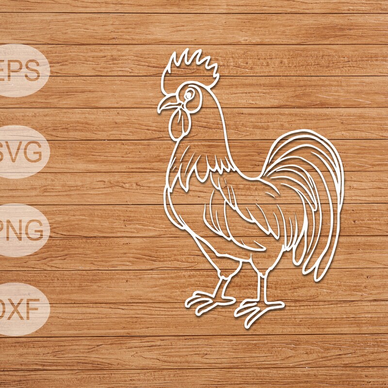 Rooster Svg - Etsy