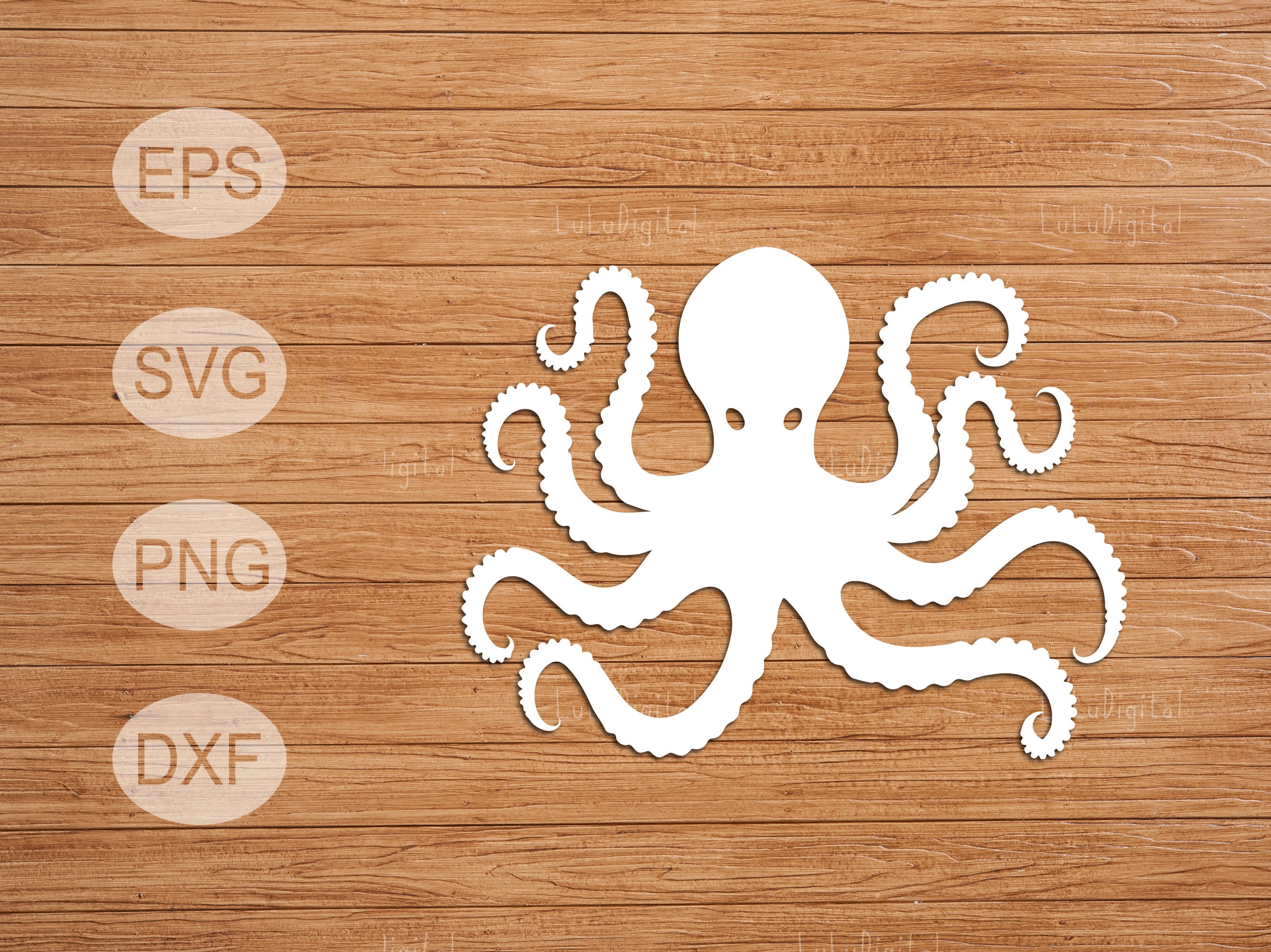 Octopus Svg, Octopus Silhouette, Ocean Theme Svg, Digital Download - Etsy