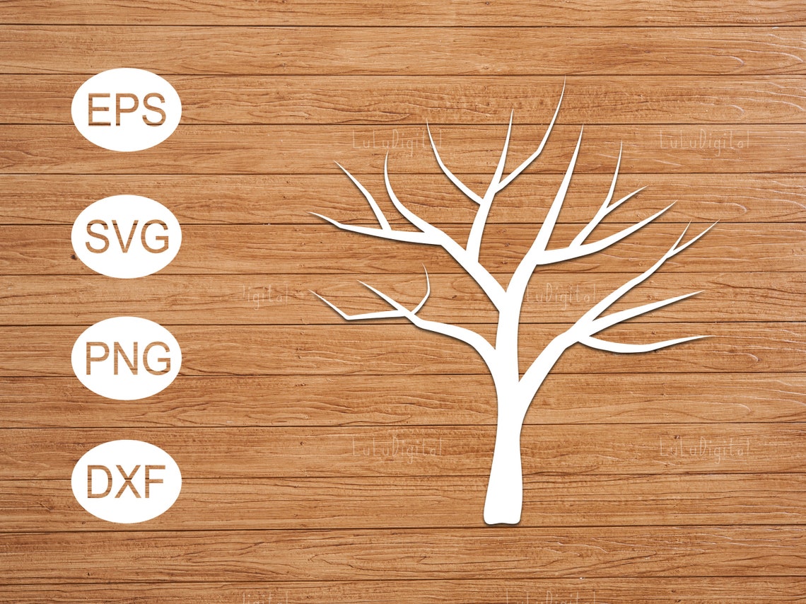 Bare Tree Svg, Tree Svg, Silhouette, Cut File, Spooky, Cricut, Tree ...