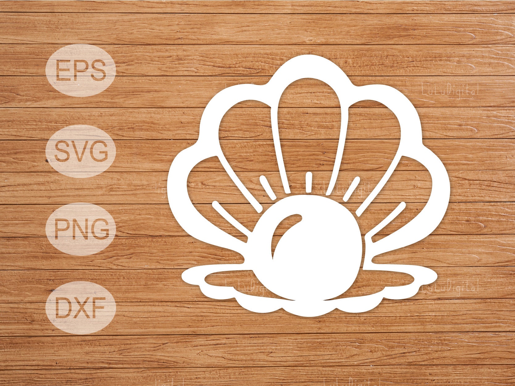 Clam Pearl Cut File, Sea Shell Pearl Svg, Sea Shell Svg, Oyster Pearl ...