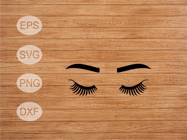 Face Clipart Images, Female Brows Svg, Female Eyes Svg, Cricut Cutting ...