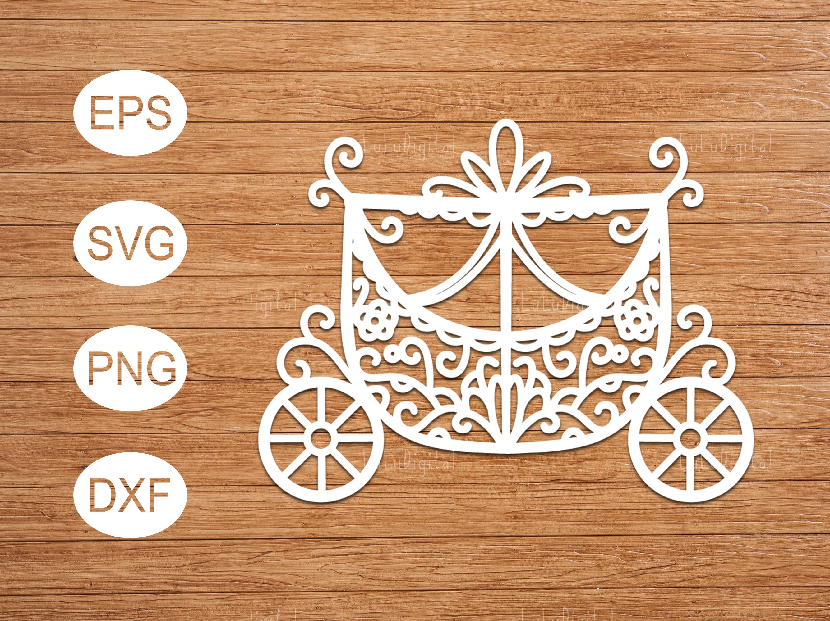 Princess Carriage Svg / Carriage Cut File / Carriage - Etsy