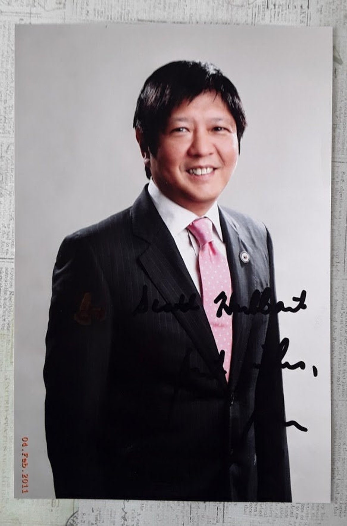 FERDINAND R. MARCOS Jr. Hand Signed / Autographed and | Etsy