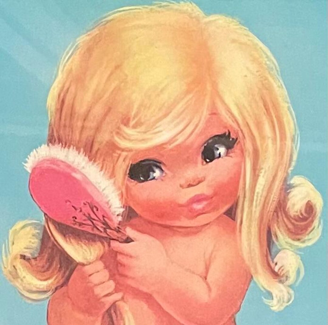 W. M. OTTO KITSCH Set of Two Framed Vanity Girl Original Prints. FREE ...