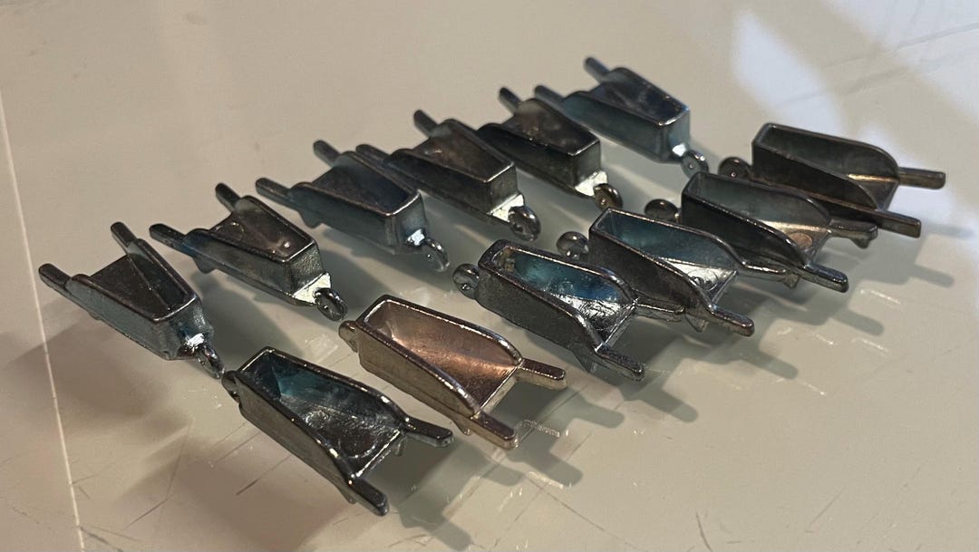 Set of 12 Monopoly Wheelbarrow Tokens. FREE SHIPPING - Etsy