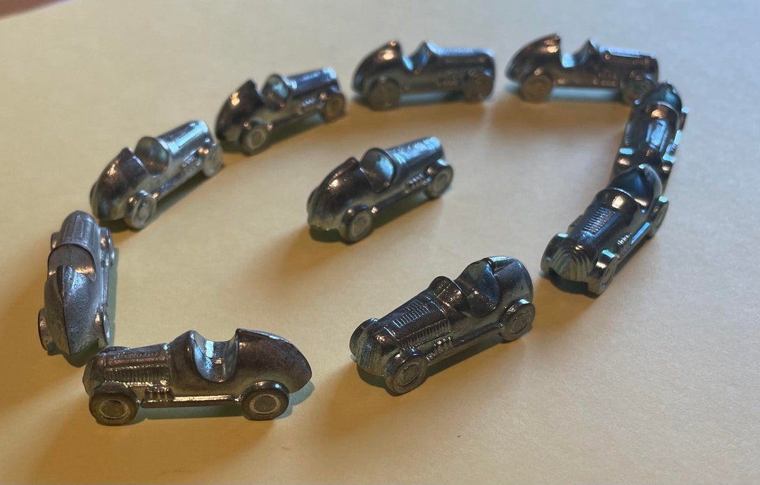 Set of Ten Classic MONOPOLY RACE CARS. Free Shipping - Etsy