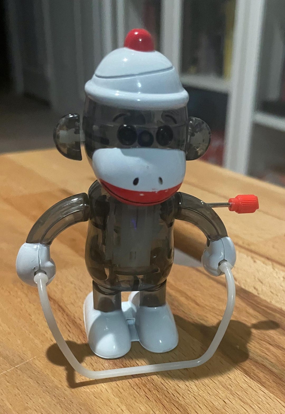 ROPE-JUMPING MONKEY Wind-up, Movable Ears. Free Shipping - Etsy