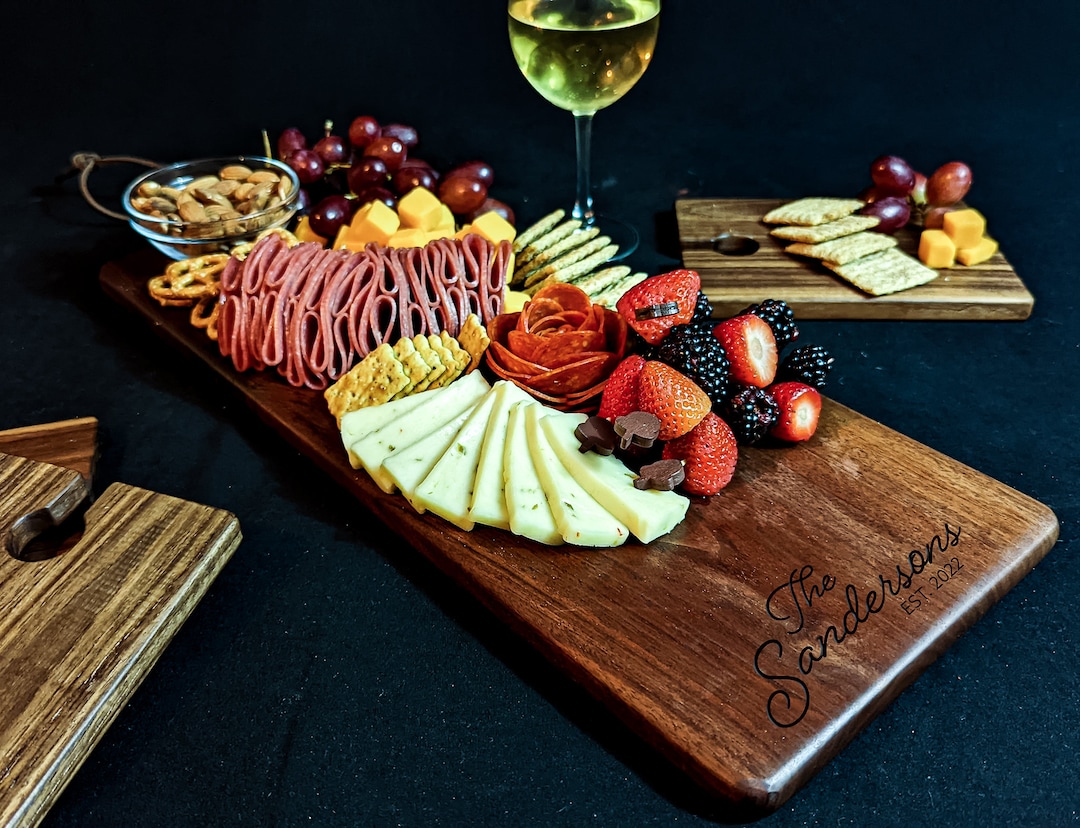Customizable Charcuterie Boards and Mingle Plates | Handmade Walnut ...