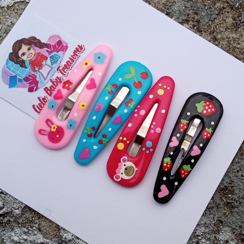 Snap Hair Clips - Etsy