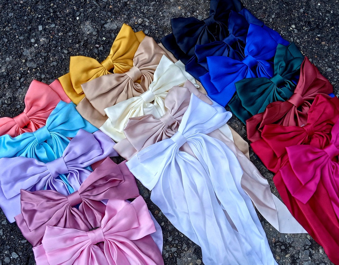 Christmas Tree-satin Oversized Women Hair Bows-christmas Giant Bow ...