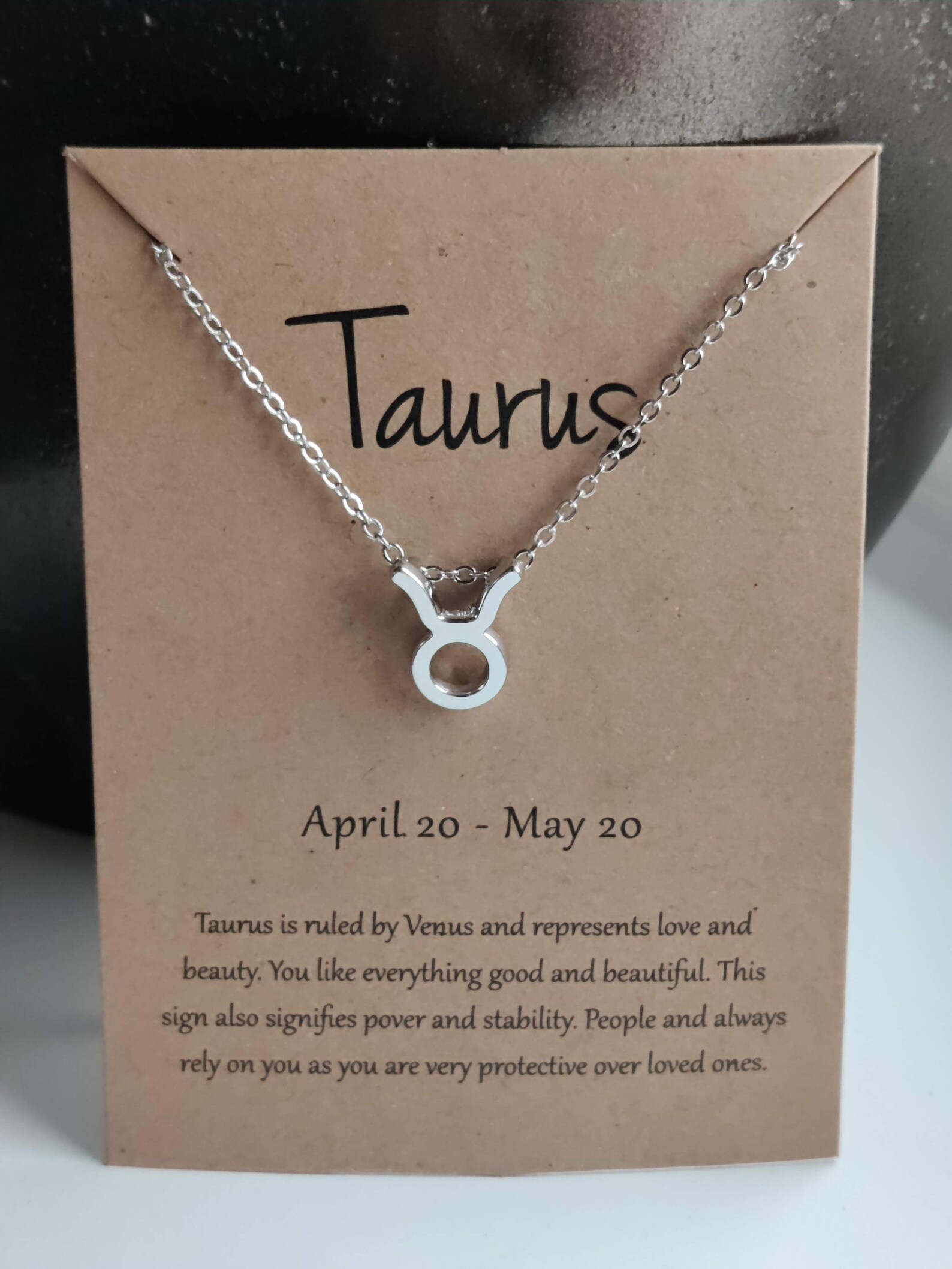 Taurus Star Sign Pendant Necklace Horoscope Necklace Taurus - Etsy UK