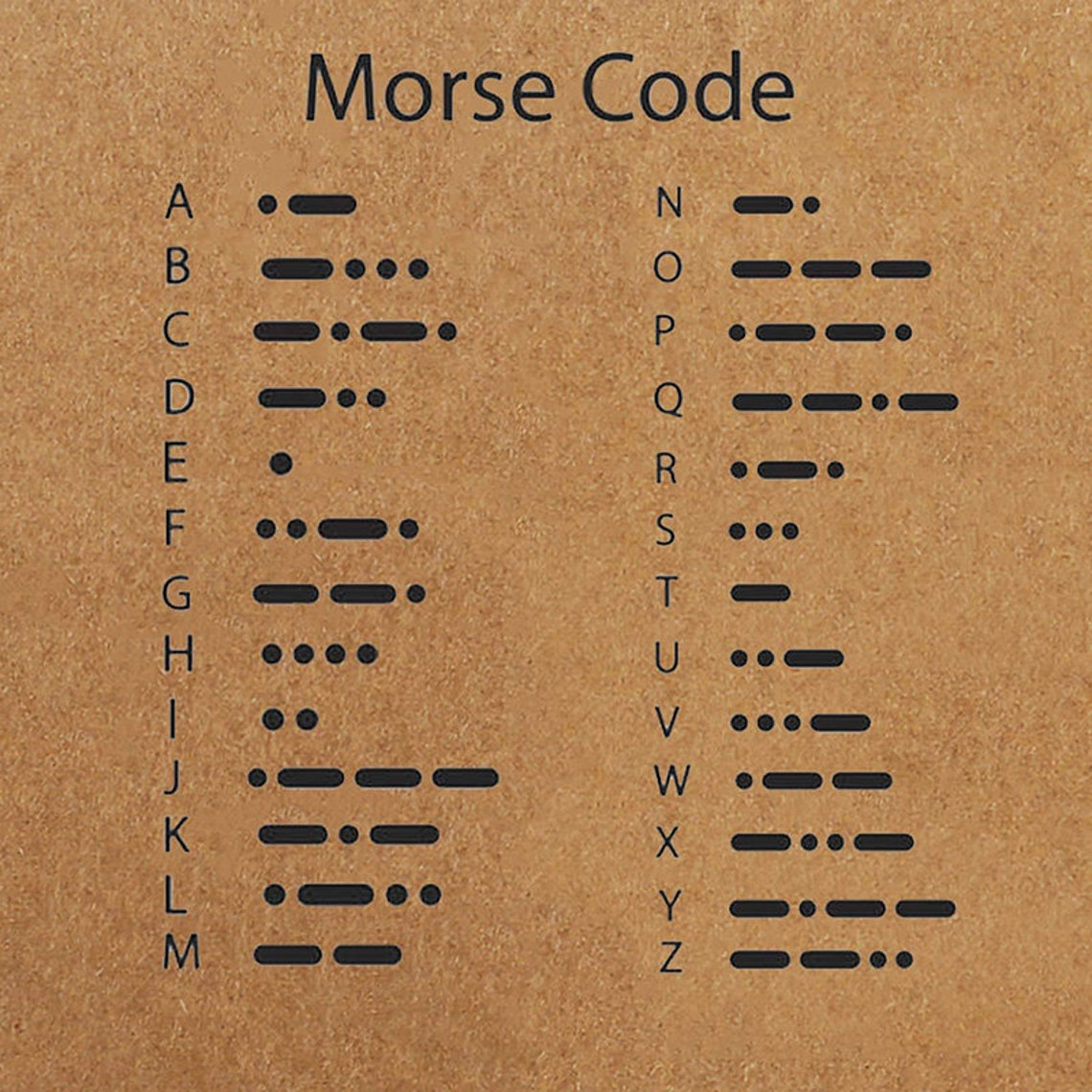 Morse Code Secret Message never Give Up Friendship - Etsy