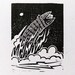 Sandworm Riding Dune Mini Linoprint Linocut - Etsy