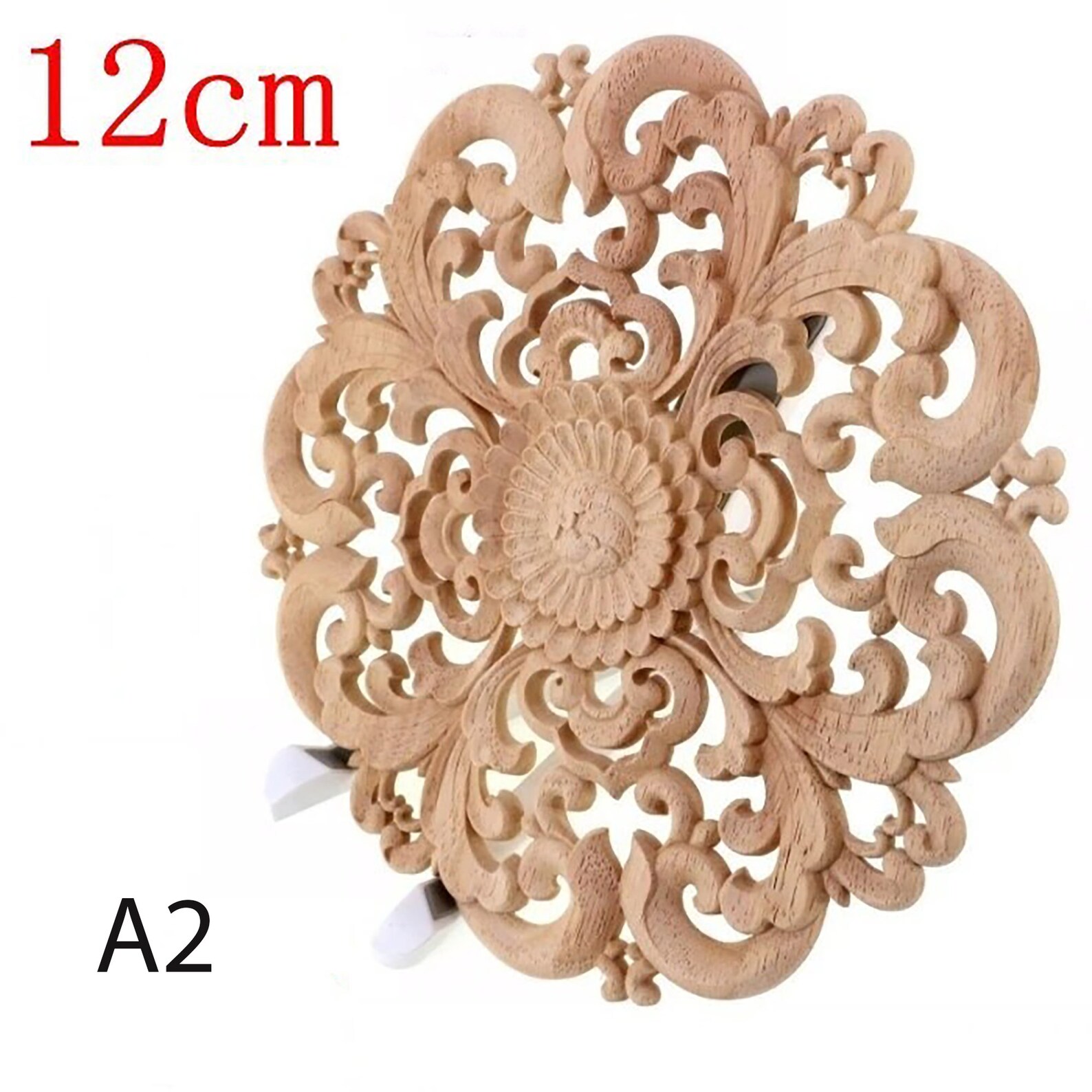 Rose Design Corner Wood Applique Only Wood Carved Unpainted - Etsy