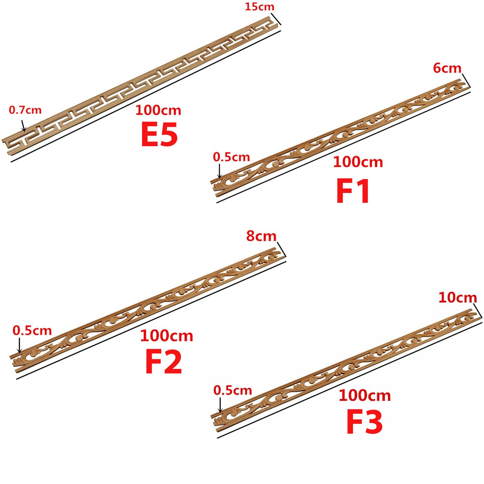 10PCS Unpainted Carved Line Bars for Edges Frames Mirror - Etsy