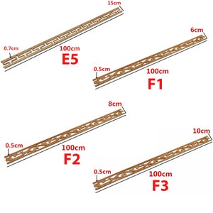 10PCS Unpainted Carved Line Bars for Edges Frames Mirror - Etsy