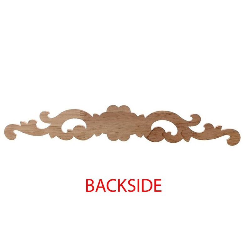 Rose Design Corner Wood Applique Only Wood Carved Unpainted - Etsy