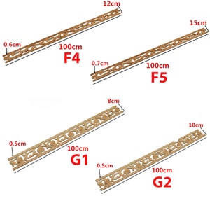 10PCS Unpainted Carved Line Bars for Edges Frames Mirror - Etsy