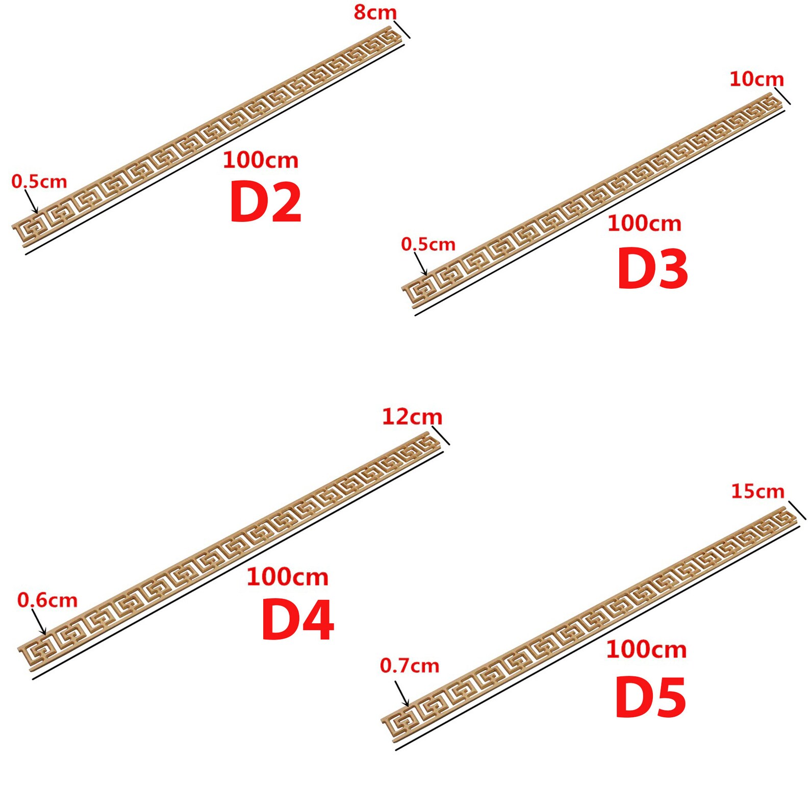 10PCS Unpainted Carved Line Bars for Edges Frames Mirror - Etsy