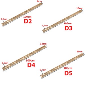 10PCS Unpainted Carved Line Bars for Edges Frames Mirror - Etsy