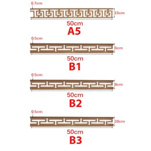 10PCS Unpainted Carved Line Bars for Edges Frames Mirror - Etsy